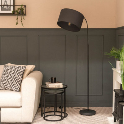 ValueLights Curva Trend Grey Floor Lamp