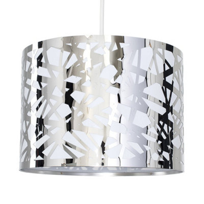 ValueLights Decorative Polished Chrome Effect Lattice Web Metal ...