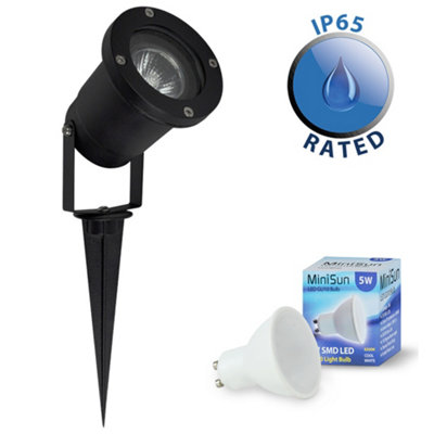ValueLights Derwent Modern Ground Spike/Wall Mount IP65 Rated Outdoor ...