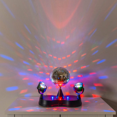 ValueLights Dolly Disco Ball Rotating RGB LED SpotLight Desk Table Lamp