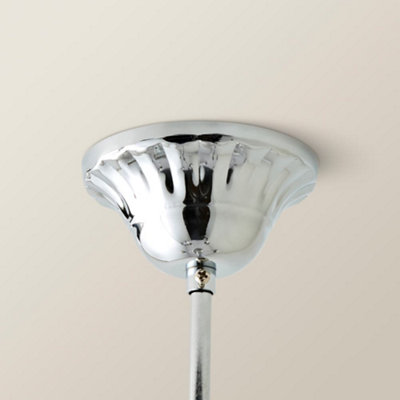 ValueLights Gothica Traditional 5 Way Chrome Flemish Style Ceiling ...