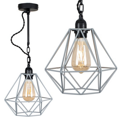 ValueLights Huber Industrial Style Satin Black Wall/Ceiling Light ...