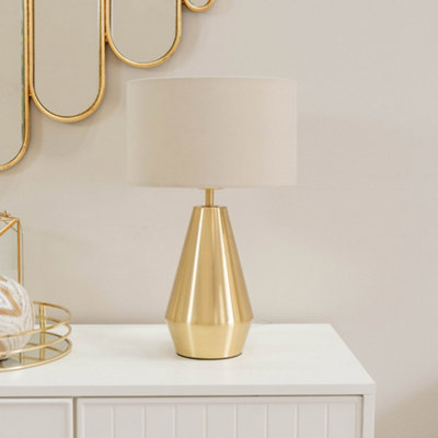 ValueLights Jax Gold Metal Touch Dimmer Table Lamp Base