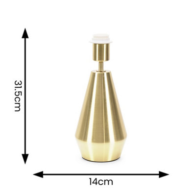 ValueLights Jax Gold Metal Touch Dimmer Table Lamp Base