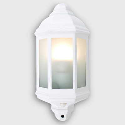 ValueLights Kayleigh Traditional White Aluminium IP44 Rated PIR Motion ...