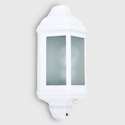 ValueLights Kayleigh Traditional White Aluminium IP44 Rated PIR Motion ...