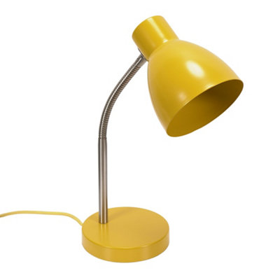 ValueLights Keela Mustard Adjustable Flexi Neck Desk Lamp Task Reading ...