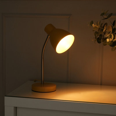 ValueLights Keela Mustard Adjustable Flexi Neck Desk Lamp Task Reading ...