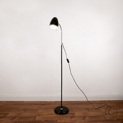 ValueLights Kuppel Modern Gloss Black and Polished Chrome Metal ...