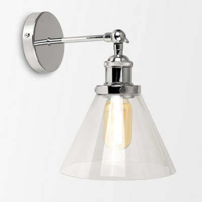 ValueLights Lloyd Retro Style Polished Chrome Adjustable Knuckle Joint ...