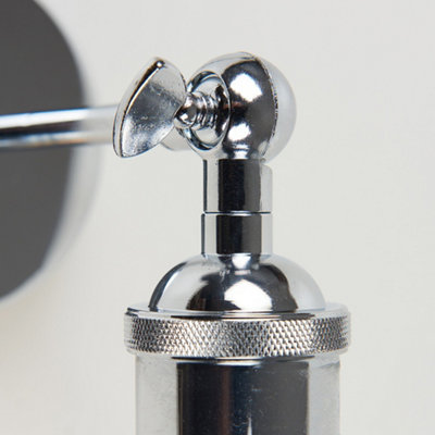 ValueLights Lloyd Retro Style Polished Chrome Adjustable Knuckle Joint ...