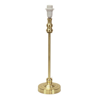 ValueLights Maggie Gold Metal Candlestick Slim Table Lamp Base