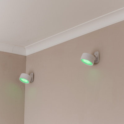 ValueLights Marshall Pack of 2 - Easy Fit Rechargeable Spotlight Colour ...