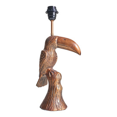 ValueLights Mavrica Bronze Perched Toucan Bird Animal Table Lamp Base ...
