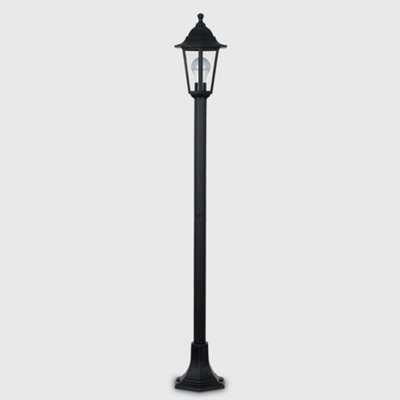 ValueLights Mayfair Traditional Victorian Style 1.2m Black IP44 Rated Outdoor Garden Lamp ...