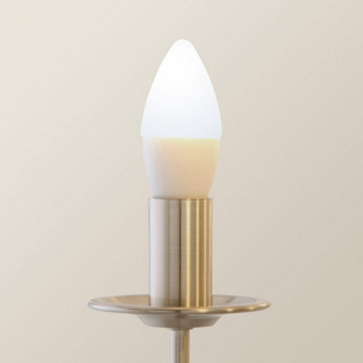 ValueLights Memphis Traditional Style Satin Nickel Barley Twist 5 Way ...