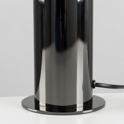 ValueLights Modern Black Chrome Table Floor Standing Uplighter Wall ...