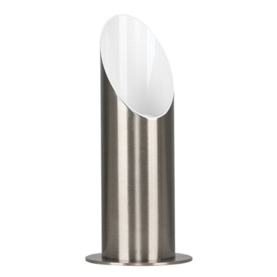 ValueLights Modern Brushed Chrome Table/Floor Standing Uplighter Wall ...