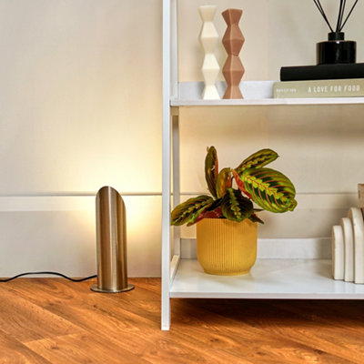 ValueLights Modern Brushed Chrome Table Floor Standing Uplighter Wall ...
