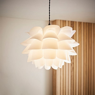 ValueLights Modern Intricate Design White Ceiling Light Shade (D)40cm