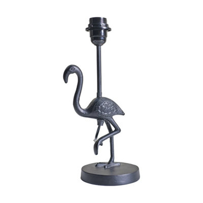 ValueLights Modern Matt Black Flamingo Bird Animal Design Table Lamp ...