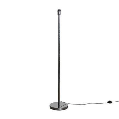 ValueLights Modern Standard Floor Lamp Base In Polished Chrome Metal Finish