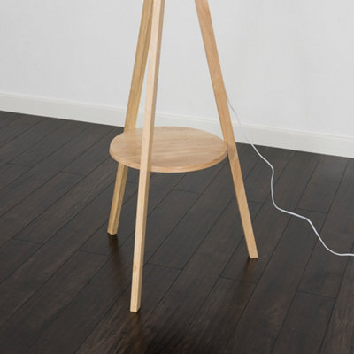 ValueLights Morrigan Modern Light Wood Tripod Design Floor Lamp Base ...