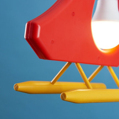 ValueLights Multicolour 3D Helicopter Ceiling Shade and Bulb (D)50cm