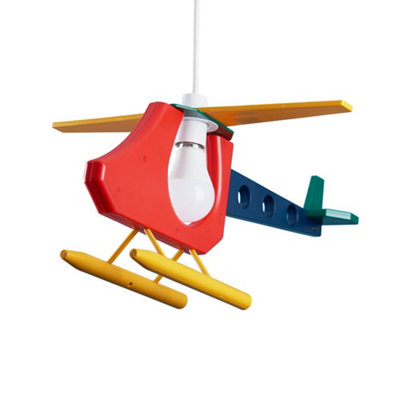 ValueLights Multicolour Ceiling Shade and Bulb (D)50cm