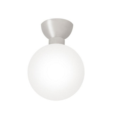 ValueLights Orbital Silver Metal Ceiling Light IP44 Bathroom Ceiling ...