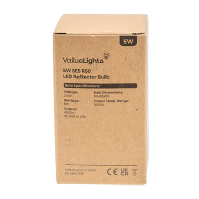 ValueLights Pack of 10 5w SES E14 R50 Reflector Energy Saving LED ...