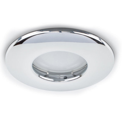 ValueLights Pack of 4 Fire Rated Bathroom/Shower IP65 Chrome Domed ...