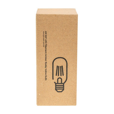 ValueLights Pack of 5 Retro Style 4w LED Filament ES E27 Radio Valve ...