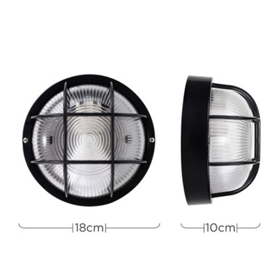 ValueLights Pendle Modern Black IP44 Rated Outdoor Garden Security ...