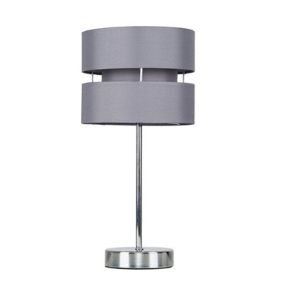 ValueLights Pinto Table Lamp with Shade - Includes Warm White Bulb