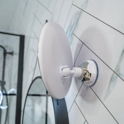 ValueLights Rechargeable Suction Cup Mirror with 5 x Magnification ...