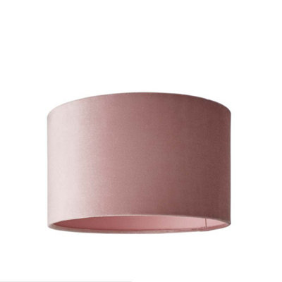 ValueLights Reni Blush Pink Velvet Small Ceiling Pendant Lamp Shade