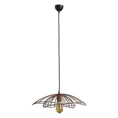 ValueLights Rhea Dispersed Tiered Copper Wire Ceiling Pendant Light ...
