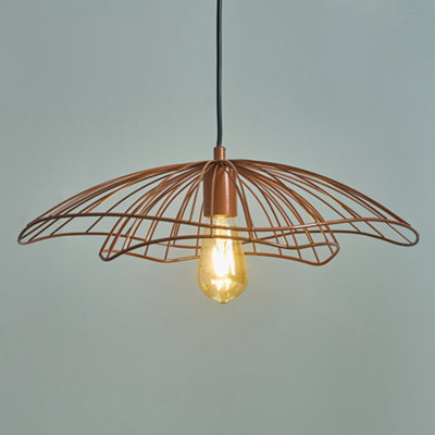 ValueLights Rhea Dispersed Tiered Copper Wire Ceiling Pendant Light ...