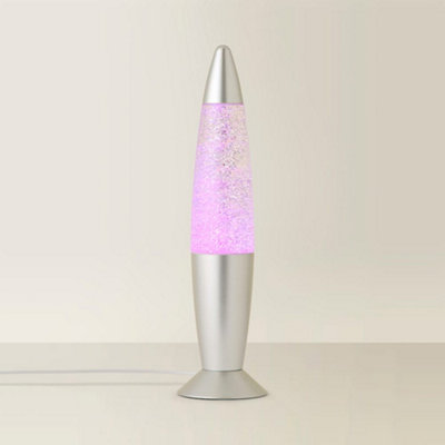 ValueLights Rizzo RGB Colour Changing LED Glitter Lamp Desk Table Light