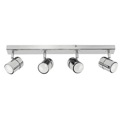 ValueLights Rosie Modern 4 Way Straight Bar Ceiling Spotlight Fitting ...