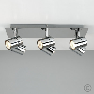 ValueLights Rosie Modern Rectangular 6 Way Adjustable Ceiling Spotlight ...