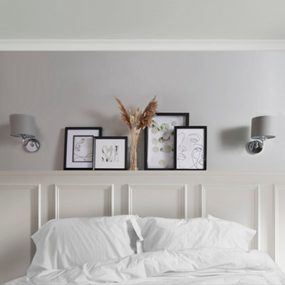 ValueLights Silver Indoor Wall Light and E14 Candle LED 4W Warm White ...