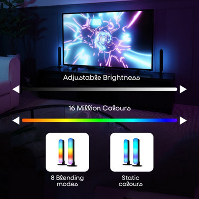 ValueLights Smart RGBIC TV Light Bars, WiFi TV Backlight with App ...