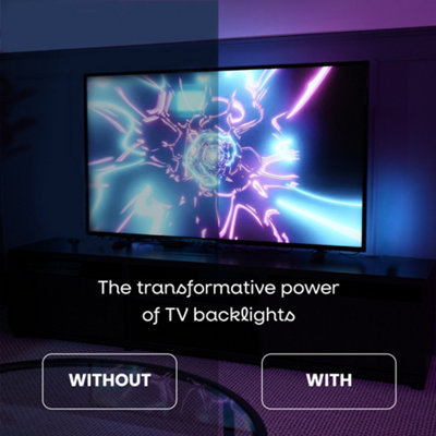 ValueLights Smart RGBIC Wi-Fi TV Backlight Home Cinema Kit with App ...