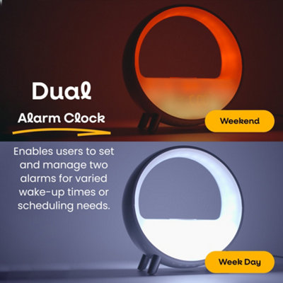 ValueLights Smart Sunrise Alarm Clock Wake Up Lamp with Bluetooth ...