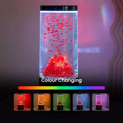 ValueLights Villy Volcano RGB Colour Changing LED Desk Table Lamp
