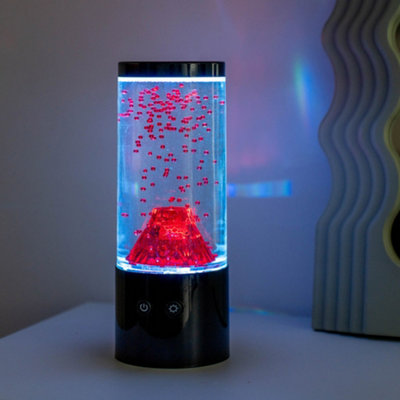 ValueLights Villy Volcano RGB Colour Changing LED Desk Table Lamp