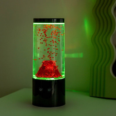 ValueLights Villy Volcano RGB Colour Changing LED Desk Table Lamp