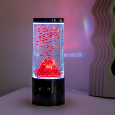 ValueLights Villy Volcano RGB Colour Changing LED Desk Table Lamp